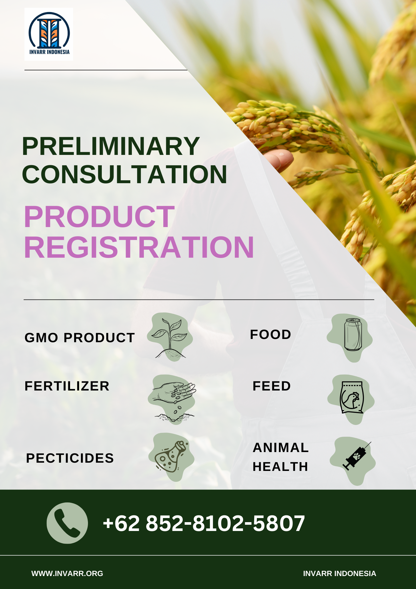 Product Registration (Food, Feed, GMO, Traditional Medicine, Cosmetic ...